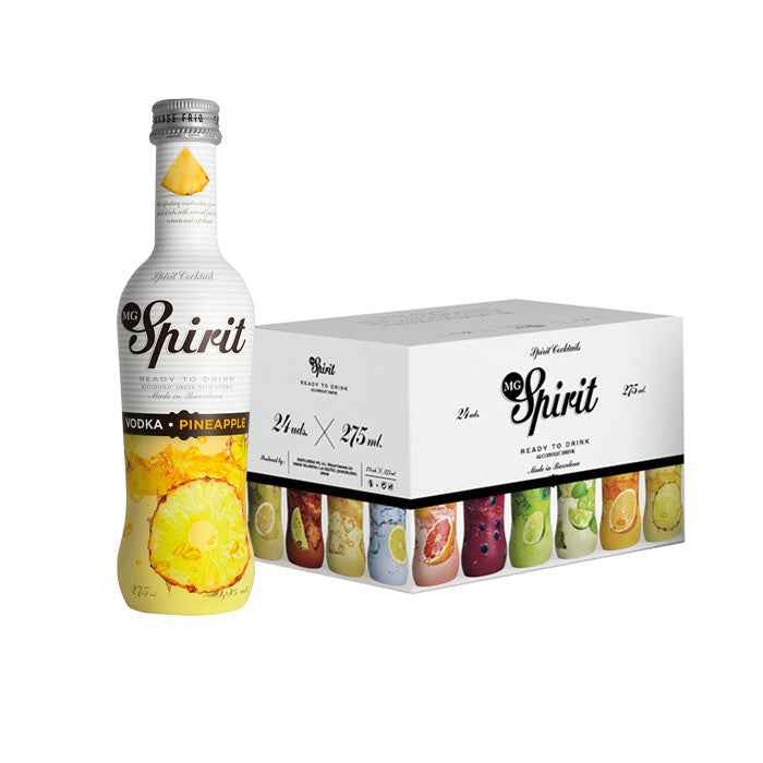 Mg Spirit Vodka Pineapple Cocktails Box 24 Bottles Amsterdam Liquor Store
